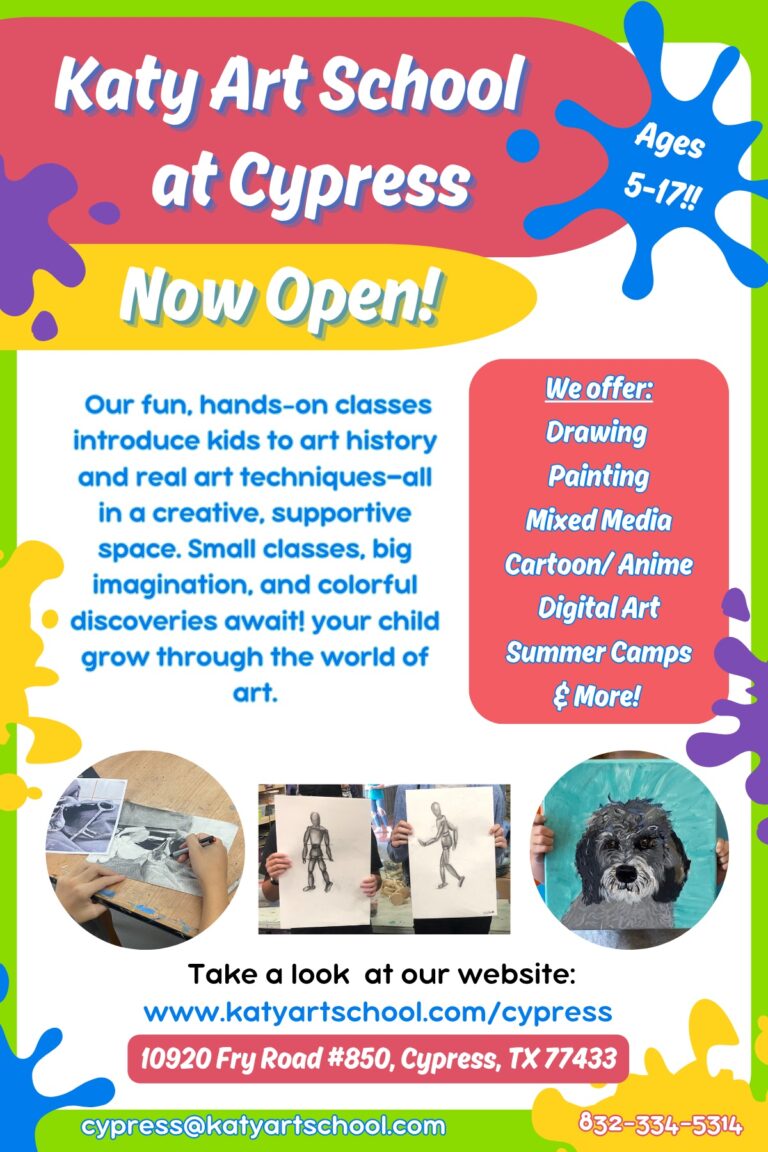 Katy Art School Opens New Cypress Location to Inspire Young Artists ...