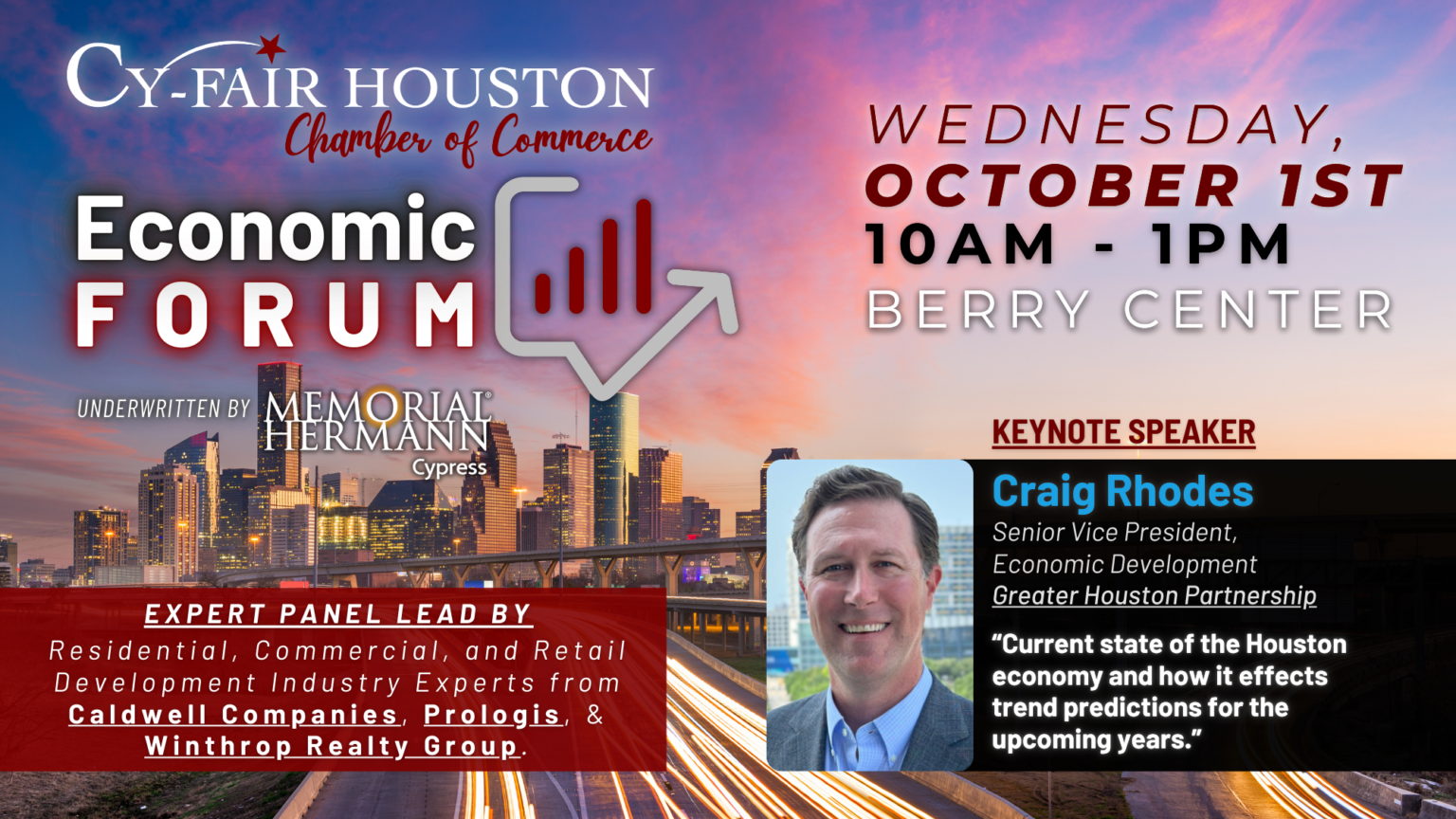 Cy-Fair Houston Chamber of Commerce to Host 2025 Economic Forum - Hello ...
