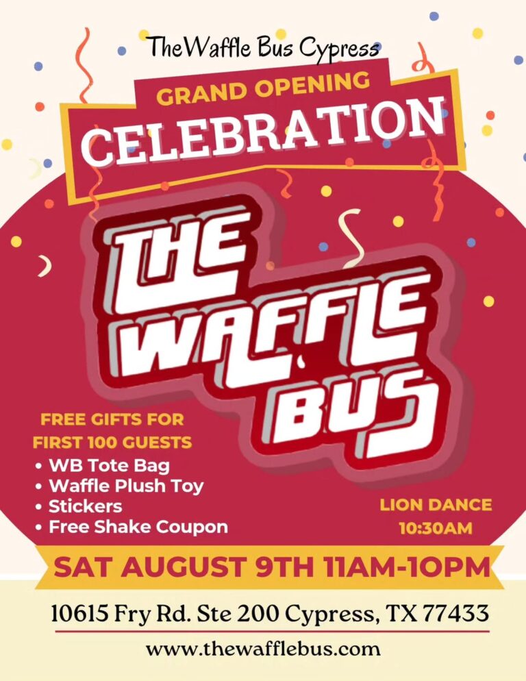 The Waffle Bus Rolls into Cypress with Grand Opening Celebration August ...